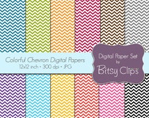 Popular items for chevron scrapbook paper on Etsy