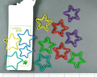 10 pcs Plane Star Apple Music Notes Shaped Paper Clip Clips Paperclips ...