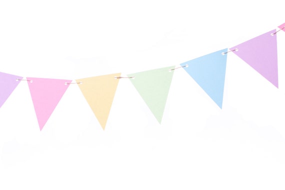 Pastel Rainbow Flag Banner Pastel Rainbow Party Banner