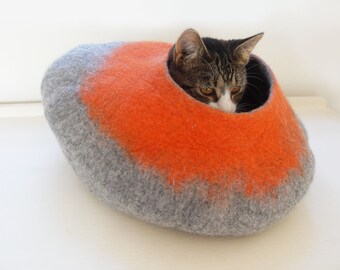 Cat beds caves and cocoons handmade from England by LoveCatCaves
