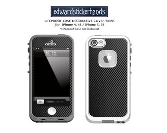 Lifeproof Case Black Carbon Fiber 3D Textured Weave Cover Skin for ...
