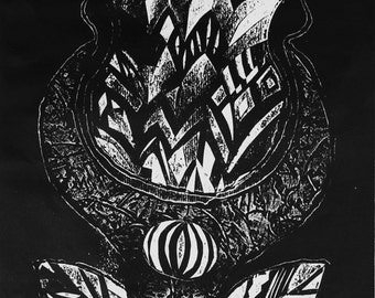 Flower linoleum | Etsy