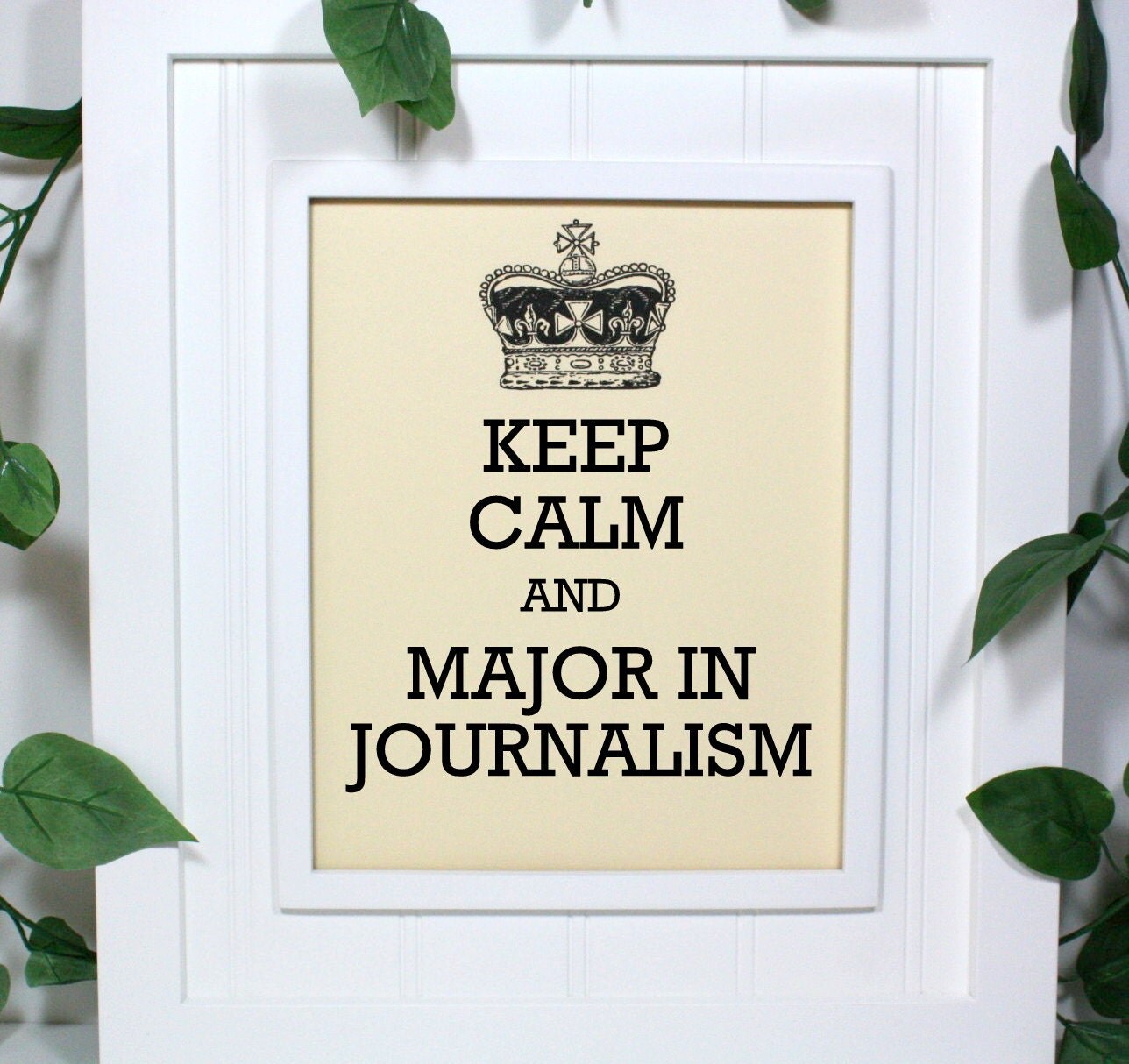 Keep Calm Poster 8 x 10 Art Print Keep Calm and Major in