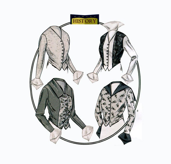 WOMEN'S BASQUE BLOUSE Pattern Edwardian Victorian Downton