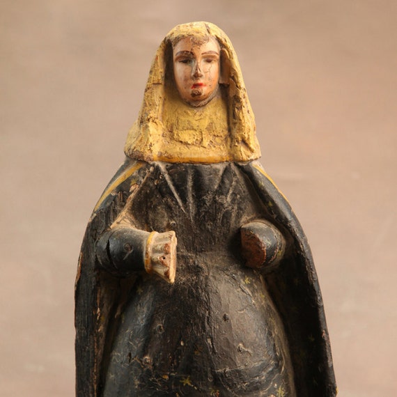 19th Century Carving of a Nun possibly by SirRafflesArtHistory