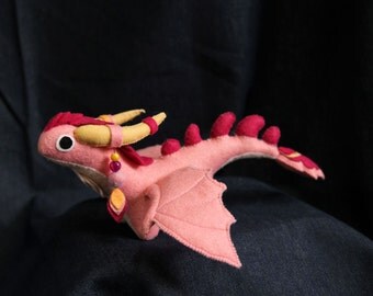 MADE TO ORDER Soft toy dragon fantasy plush animal textile toys Soft ...
