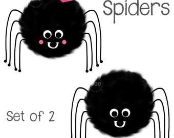 Spider clip art | Etsy