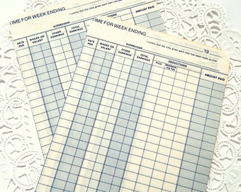 Popular items for time sheet on Etsy