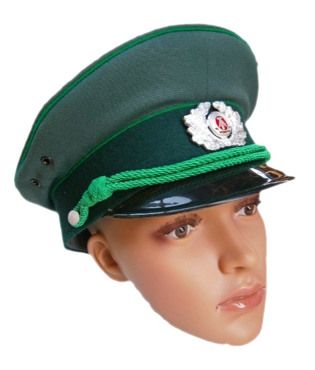 Vintage East German Officer’s visor hat cap army military communist ...