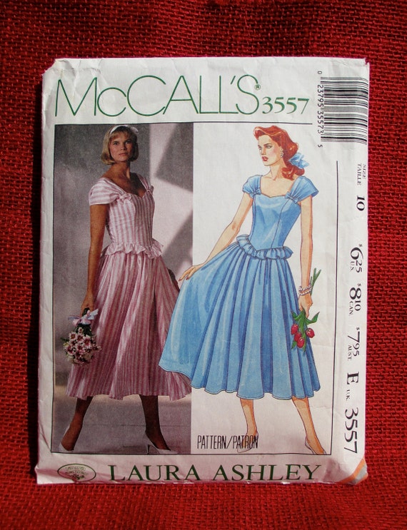 McCall's Laura Ashley Sewing Pattern 3557 by AlicesSewingCorner