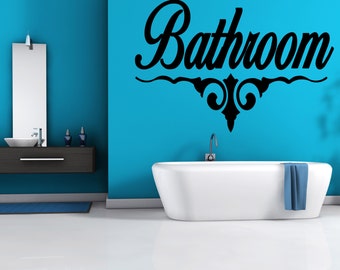 Popular items for bathroom sticker on Etsy