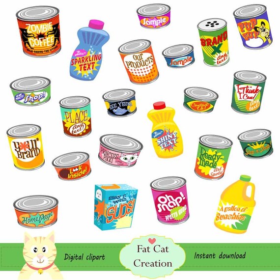 Grocery Items Clipart