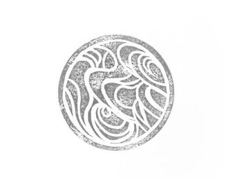 Wave rubber stamp | Etsy