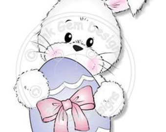 Digital Digi Baby Girl Teddy Stamp