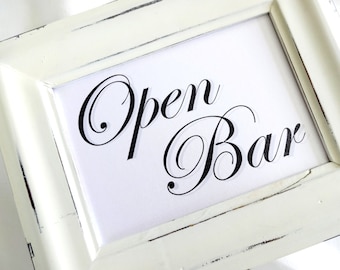 Unique open bar sign related items | Etsy