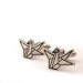 5 pairs of Stylish origami crane cufflinks by SerialSoulKitty