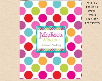 Girls school folders | Etsy