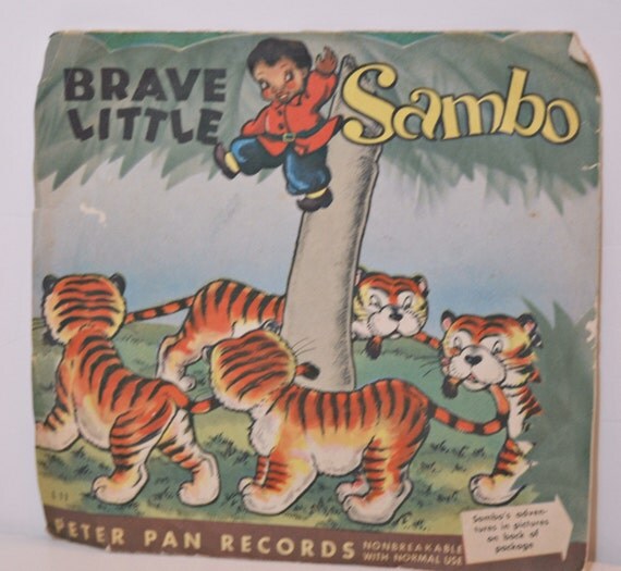 1940's Brave Little Sambo 45 record by Peter Pan Records