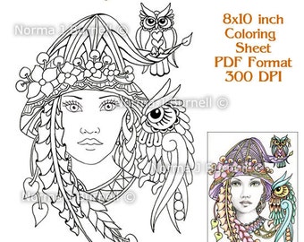 Fairy Tangles™ Coloring Sheets & Digi Digital by FairyTangleArt