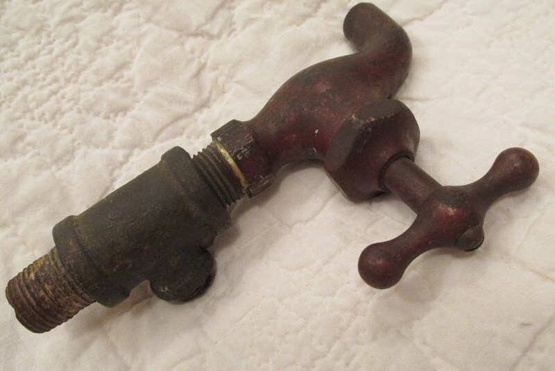 Antique Brass Water Tap late 1800's or early 1900's