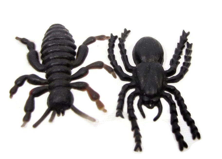 Vintage Creepy Crawlers Rubber Insects Halloween Decor BUGS