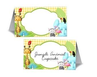 Jungle table tents | Etsy