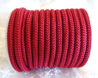 Knitted Round Cord 15mm Black Semisoft cord 1Yard/ by vess65