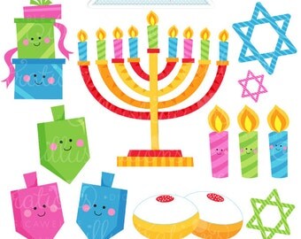 Hanukkah clipart | Etsy