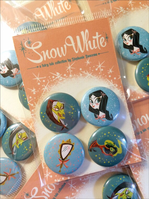 Snow White Fairy Tale Collection Button Set