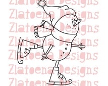 Unique christmas digi related items | Etsy