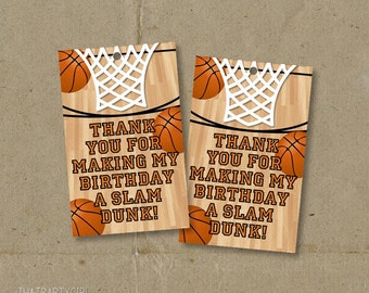Basketball Party Food Tent Labels Place Cards by thatpartygirl