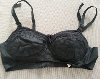 Black bullet bra | Etsy