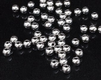 6mm Beads Stainless Steel Round 1.5mm Hole 201 Grade