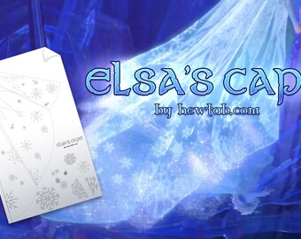 Elsa's Cape Digital PDF Pattern (adult) - Frozen Cosplay