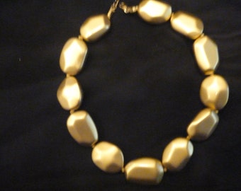 Vintage Ornate Chunky GOLD NECKLACE