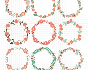 Wreath border | Etsy