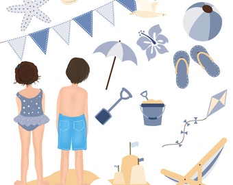 Popular items for seaside clipart on Etsy