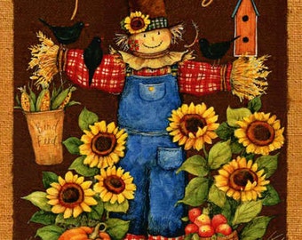 Popular items for scarecrow fabric on Etsy