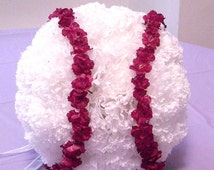 Baseball Flower Ball // Baseball Bouquet // Baseball Wedding Theme ...