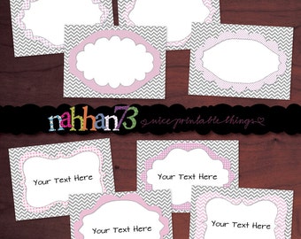 Rainbow Colors EDITABLE Printable Labels / Favor Tags / Gift