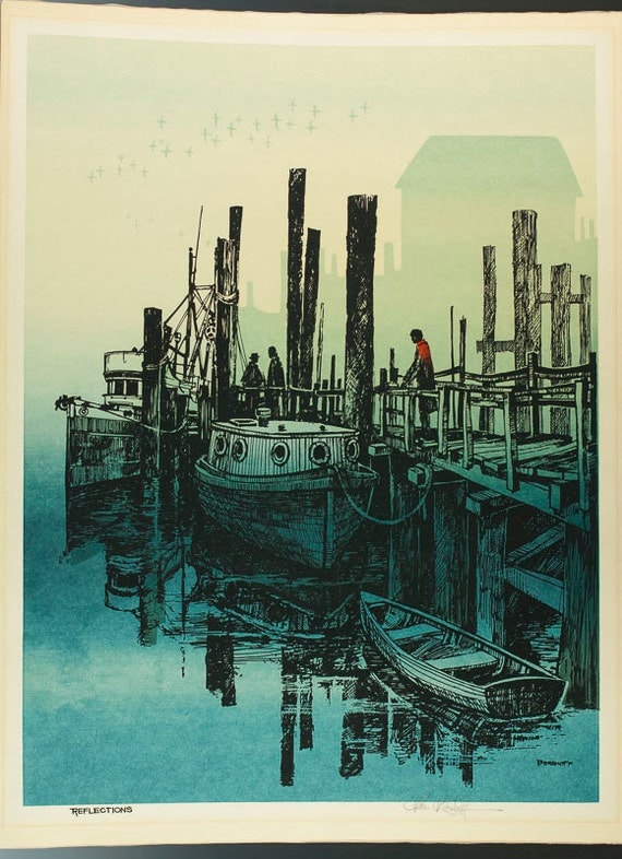 Roger Berghoff Reflections Hand-Signed Serigraph