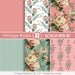 Pink Digital Paper Digital Paper Pack Rose by blossompaperart
