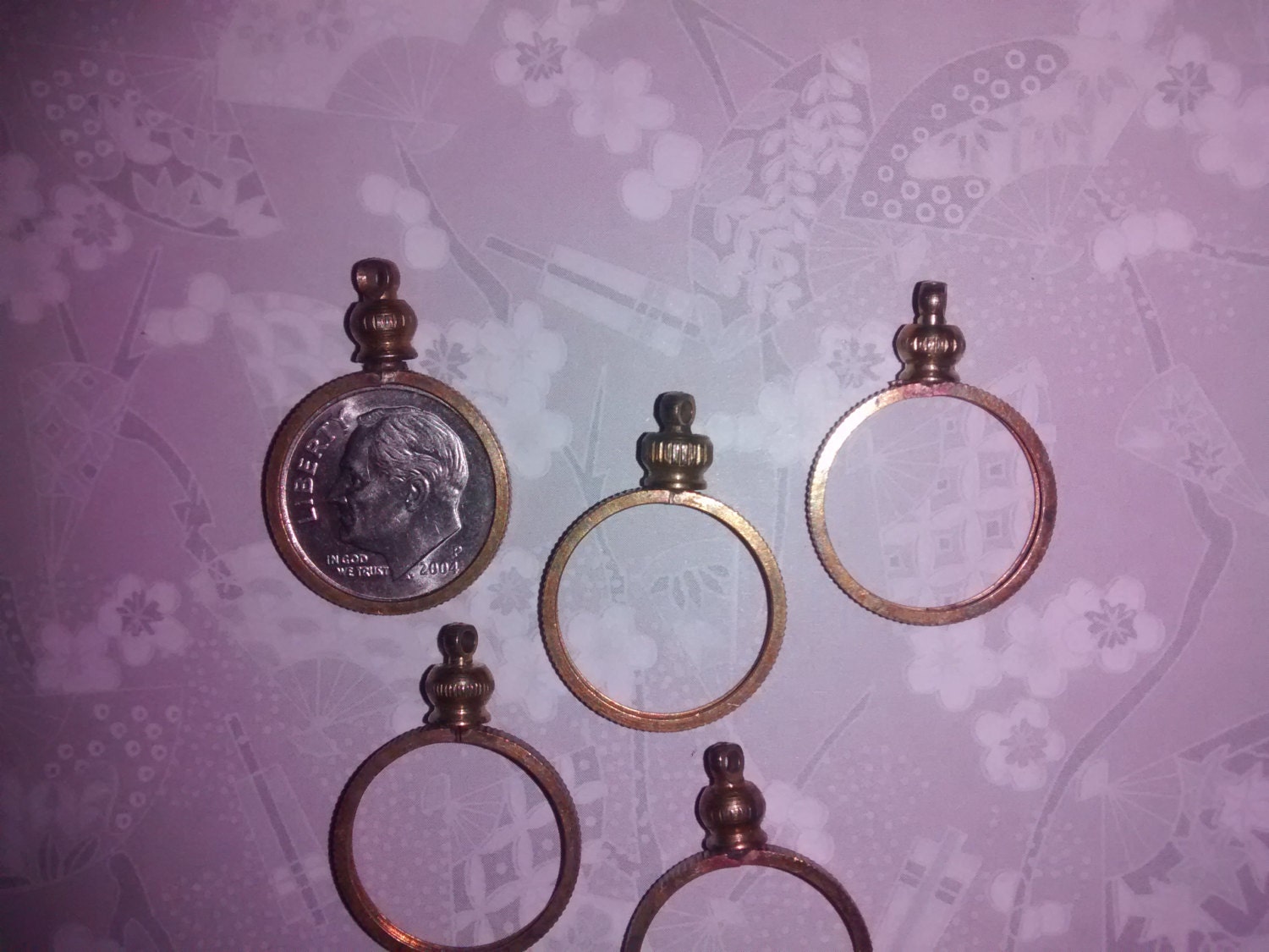 10 Brass U.S. Dime Coin Holders – Haute Juice