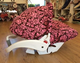 Infant Car Seat Cover in Mocha