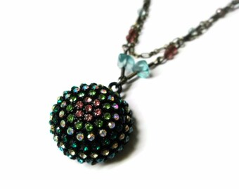 Popular items for sphere necklace on Etsy