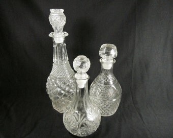 Vintage Decanters, Glass Decanters, Mid Century Decanters, Wine ...