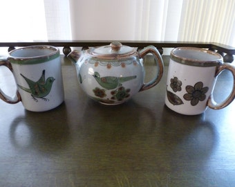 Vintage Ken Edwards Mexican Tonala El Palomar Hand Painted Folk Art ...