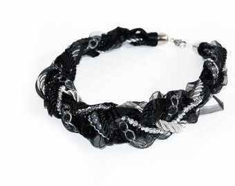 Metal mesh necklace | Etsy