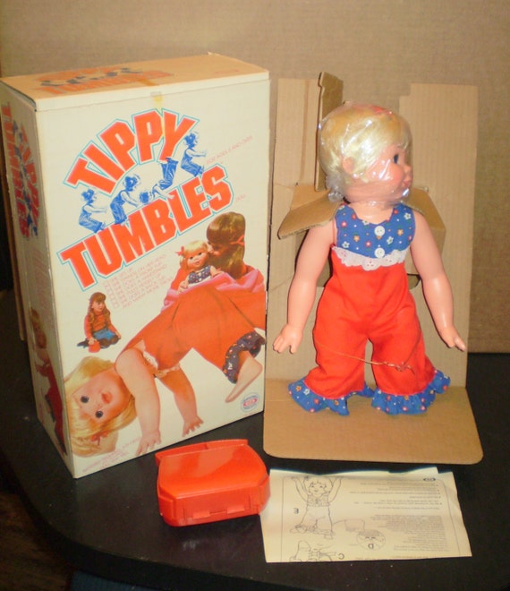 1977 Tippy Tumbles Doll New In Box Vintage Collectible Toy