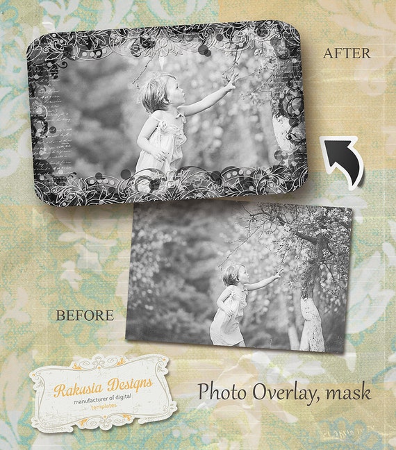 Items similar to Photo Overlay, Photo Borders, Photo Frame, INSTANT ...